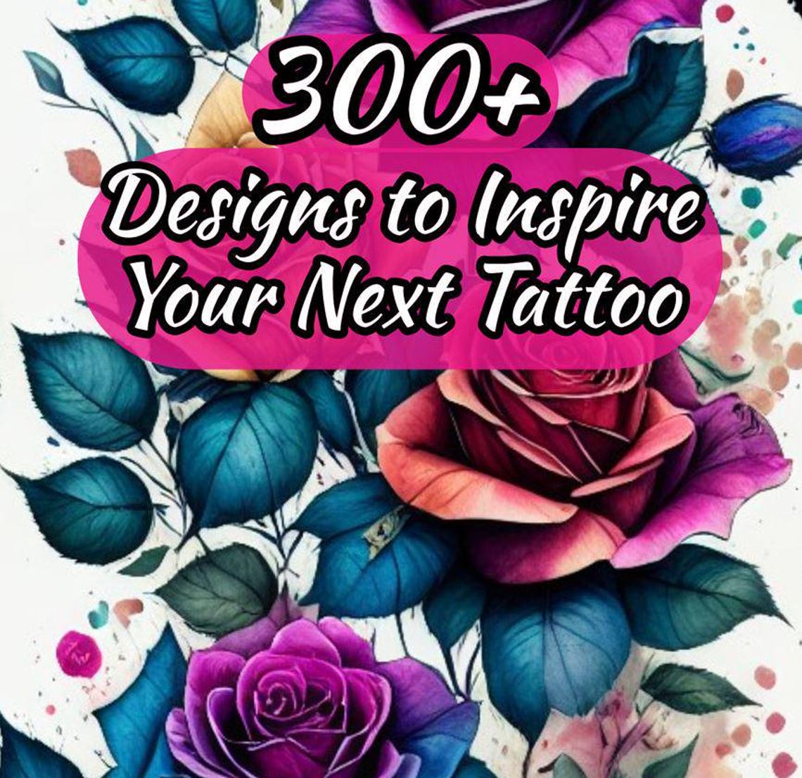 300+ Rose Tattoo Designs: Floral Ink Inspiration Book - Etsy