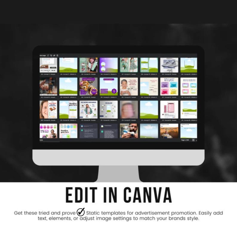 600+ Canva Ad Templates: Social Media Kit (digital Download) Free Bonus ...