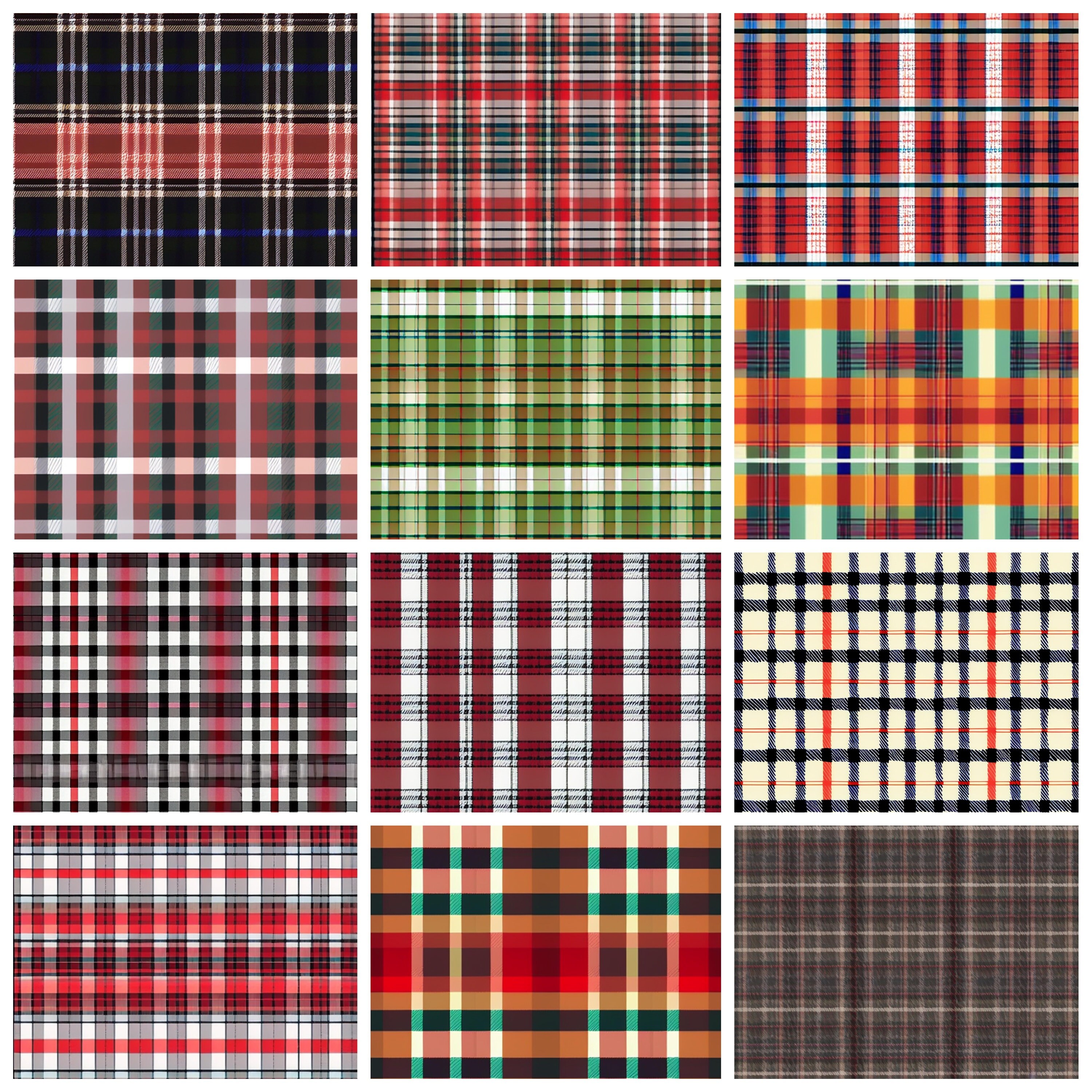 50 Tartan Plaid Digital Paper: Seamless Scottish Backgrounds ...