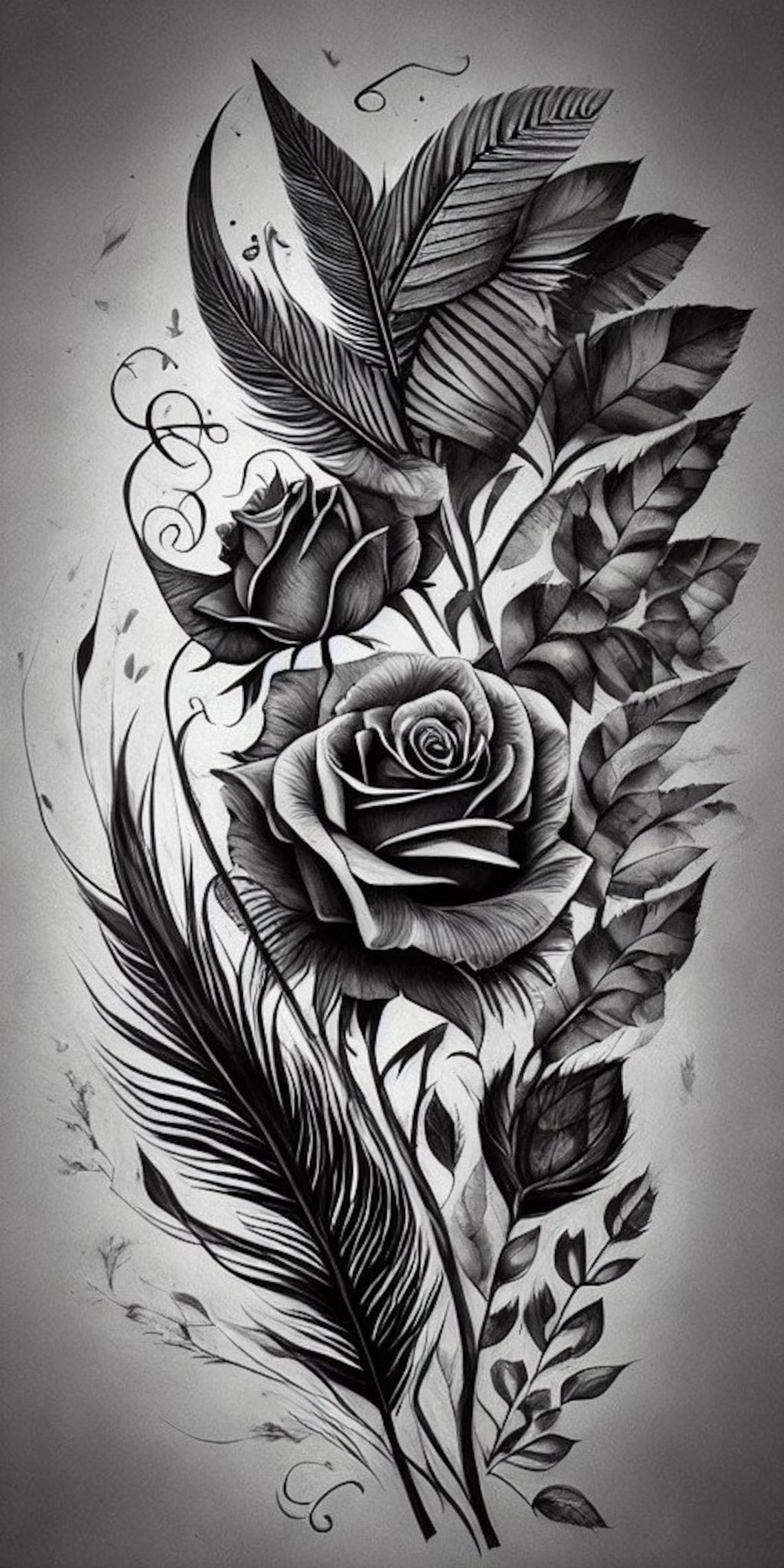 Rose Tattoo Designs: 300 Designs to Inspire Your Next Tattoo - Etsy