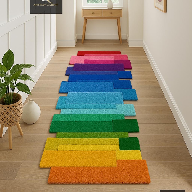 Rainbow Carpet - Etsy