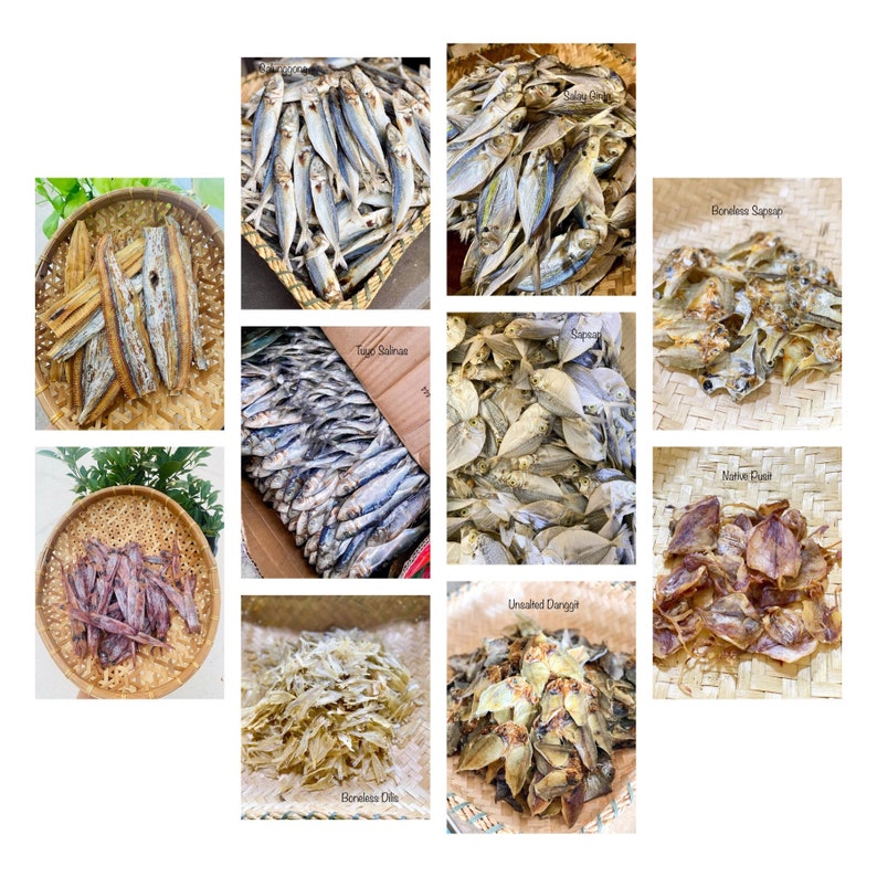 Sun Dried Fish Variety, 10 Kinds, Minimal Salt - Etsy
