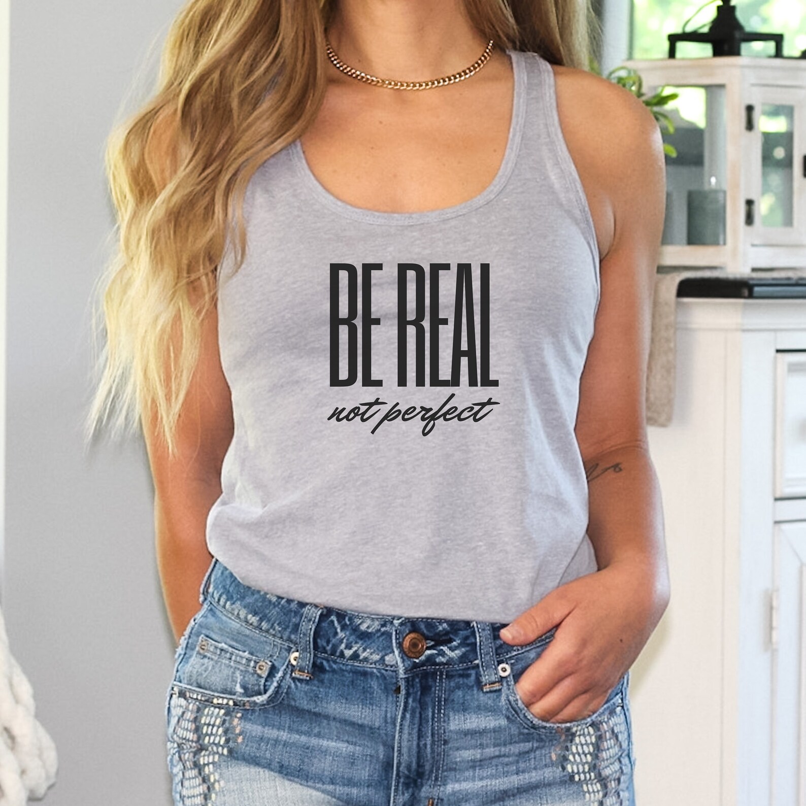 Be Real Not Perfect Tank, Kindness Tank, Positive Quote Tank ...