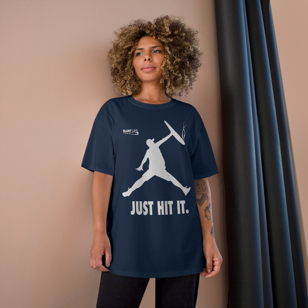 Blunt Life: Just Hit It Logo Champion T-shirt - Etsy