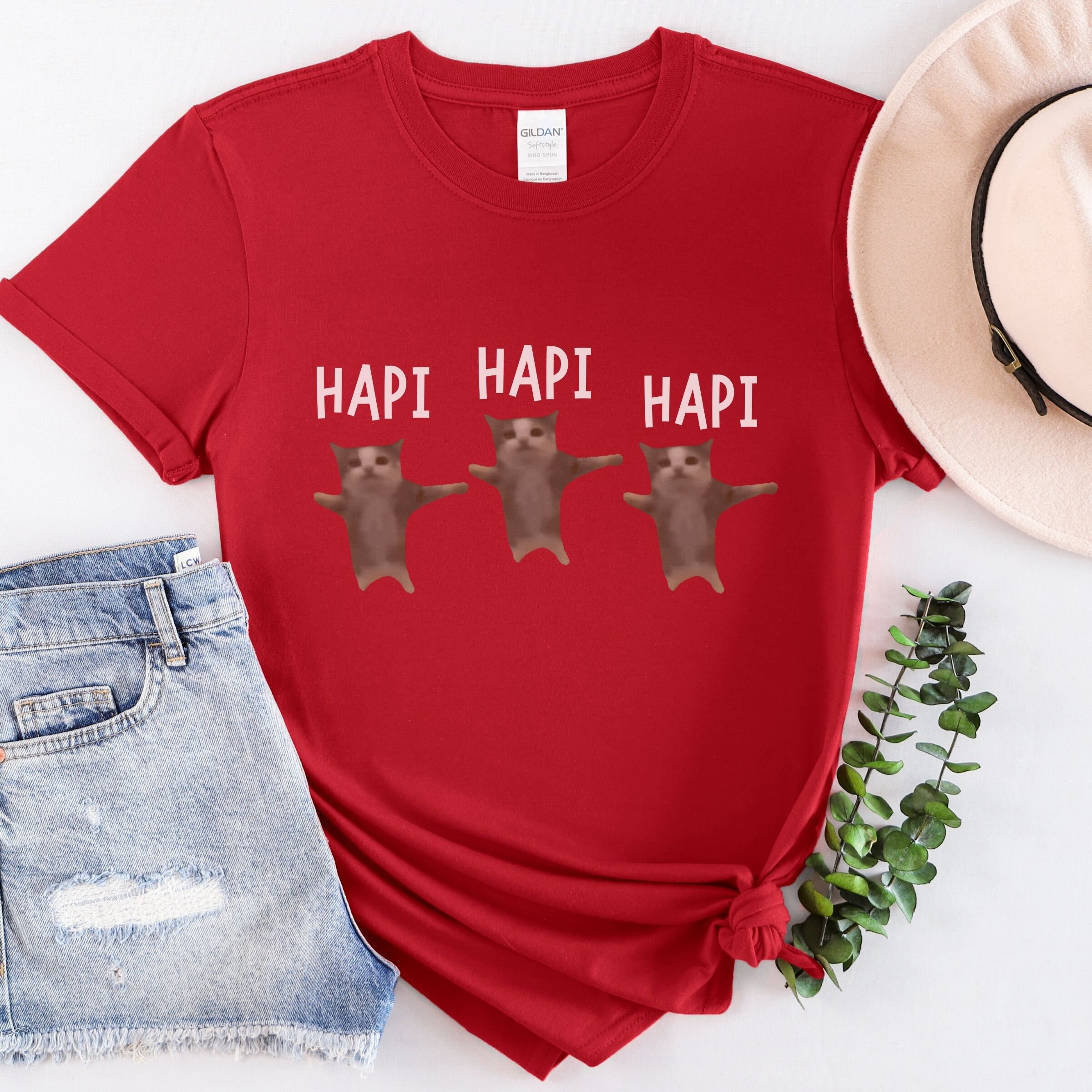 Hapi Hapi Cat Tshirt Cat Meme Shirt Meme Shirt Cat Shirt - Etsy