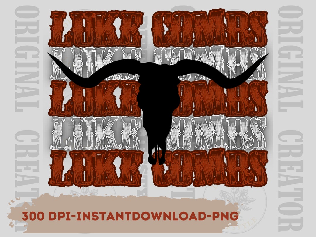 Luke Combs Sublimation Digital Design, Digital Download, Country Music ...