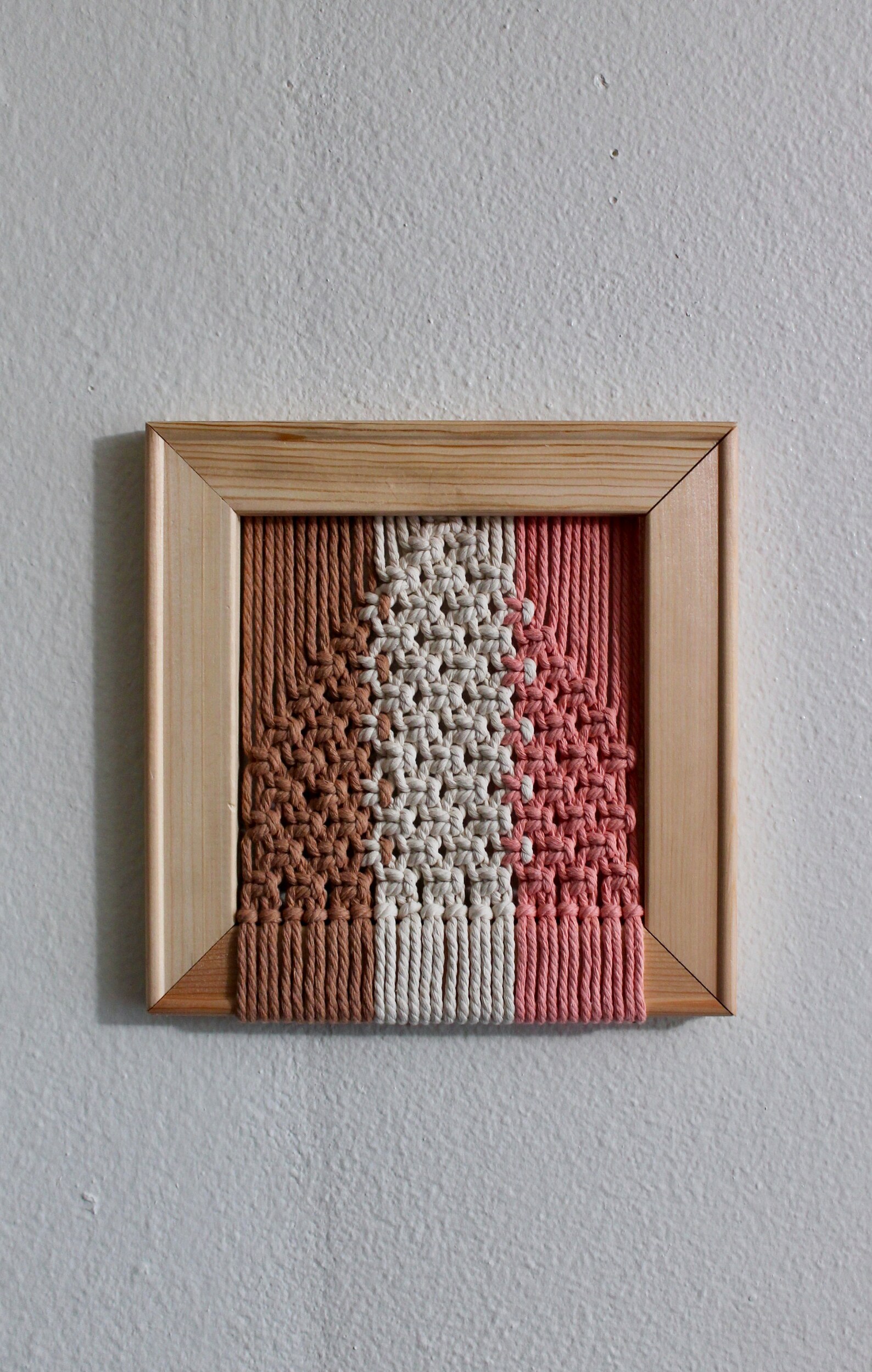 Wall Art | Macrame Art | Framed Macrame | Home Decor | Boho - Etsy