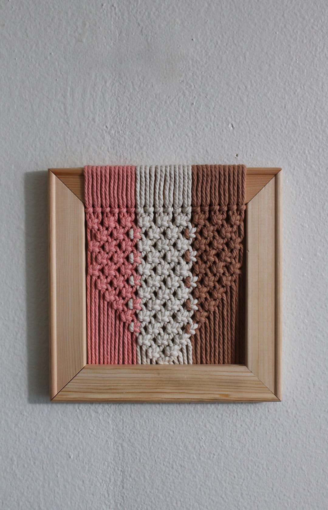 Wall Art | Macrame Art | Framed Macrame | Home Decor | Boho - Etsy