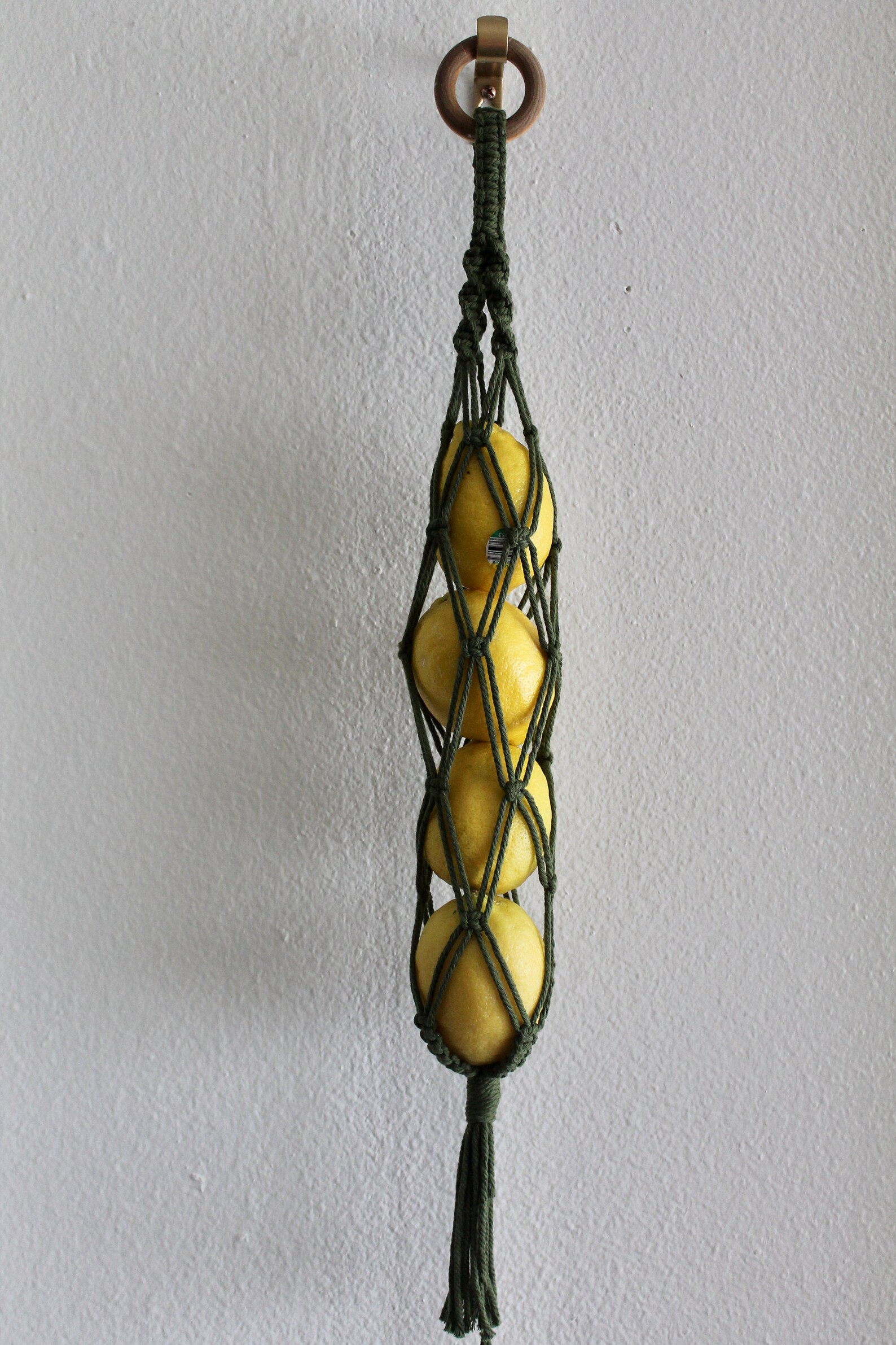 Produce Hanger | Macrame Hanger | Kitchen Storage | Proceed Storage - Etsy