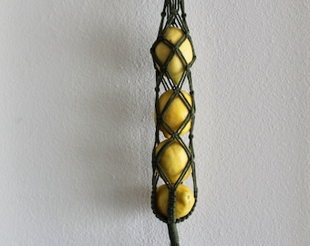 Produce Hanger | Macrame Hanger | Kitchen Storage | Proceed Storage - Etsy