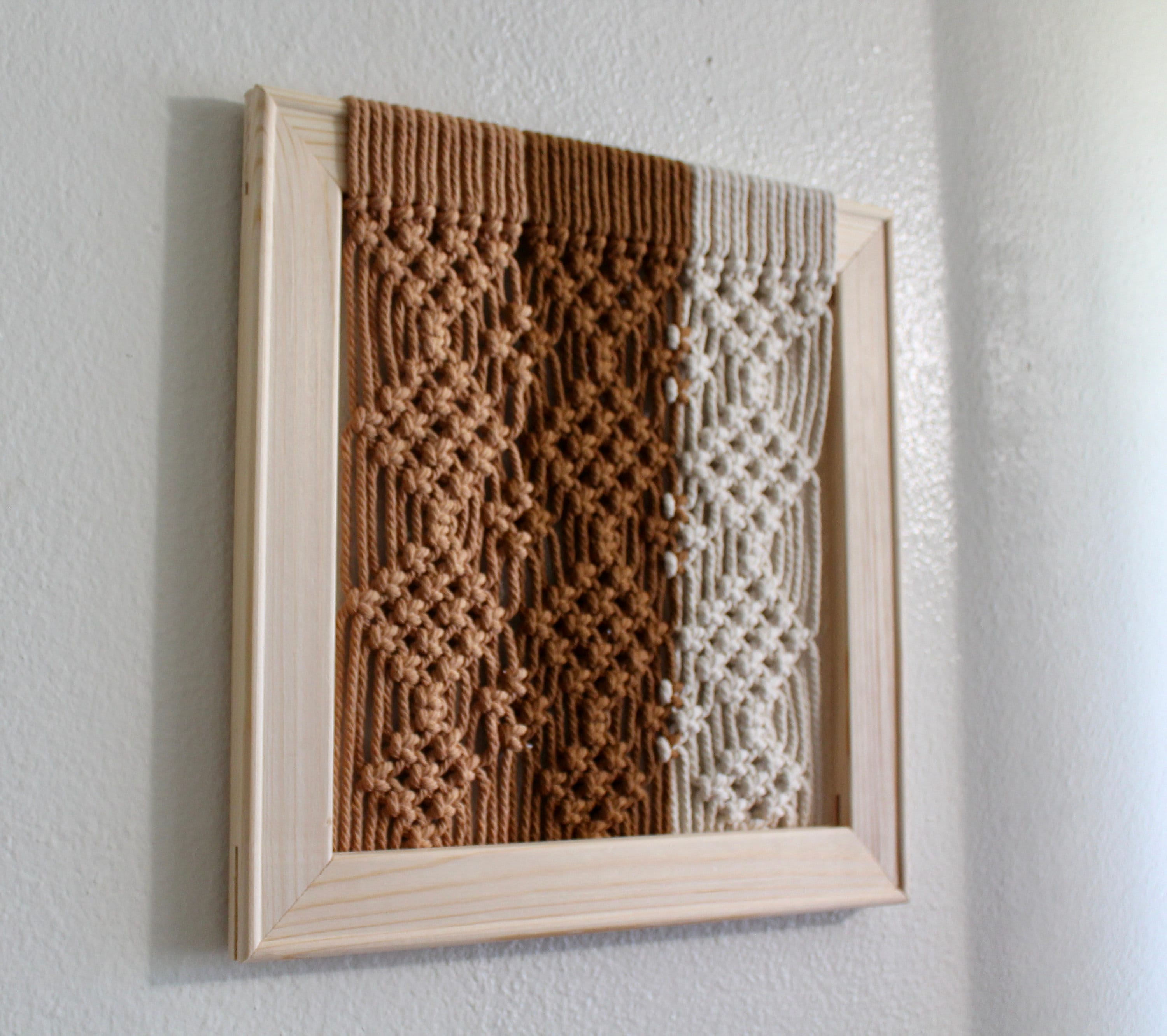 Wall Art | Macrame Art | Framed Macrame | Home Decor | Boho - Etsy