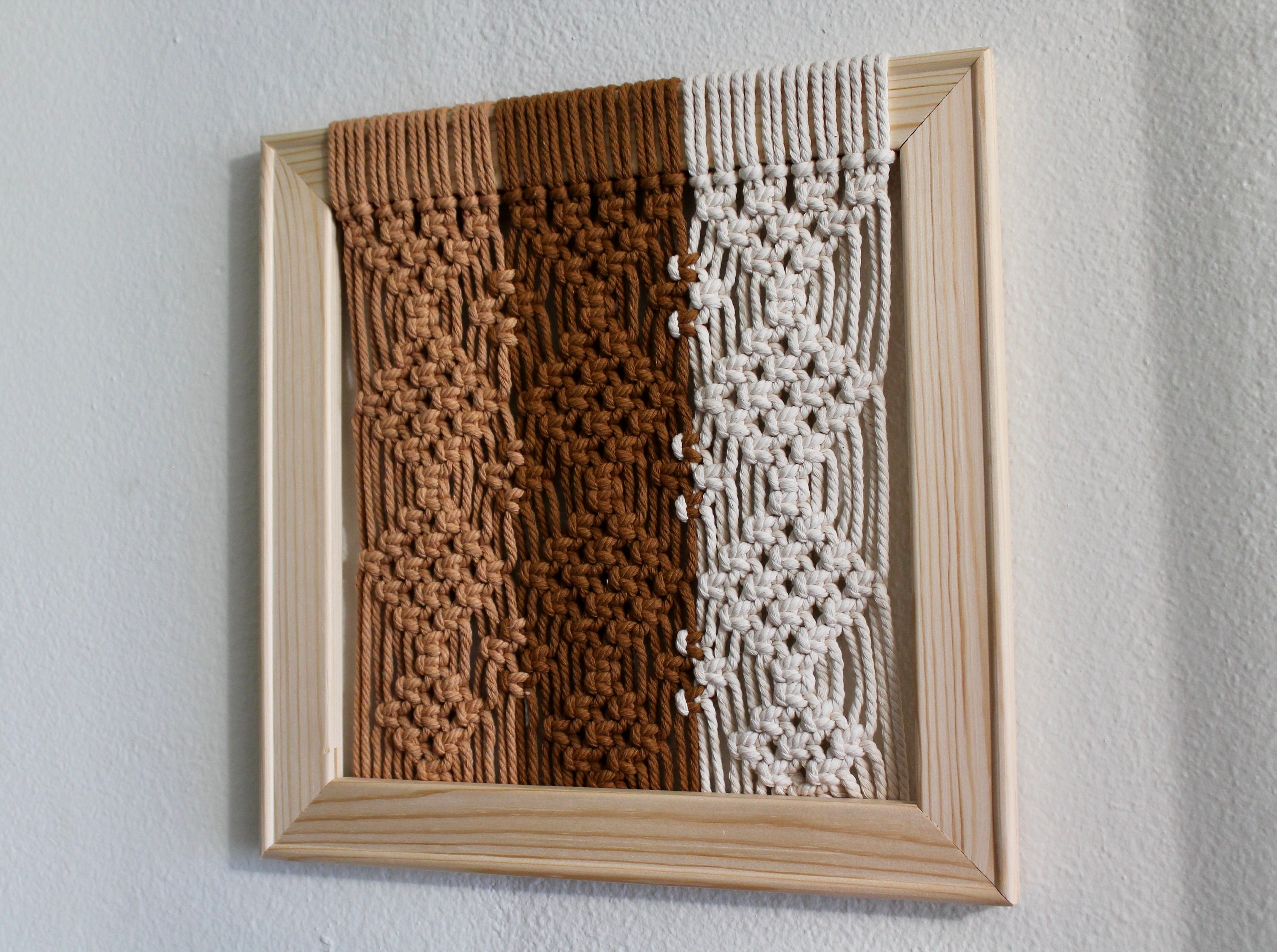 Wall Art | Macrame Art | Framed Macrame | Home Decor | Boho - Etsy