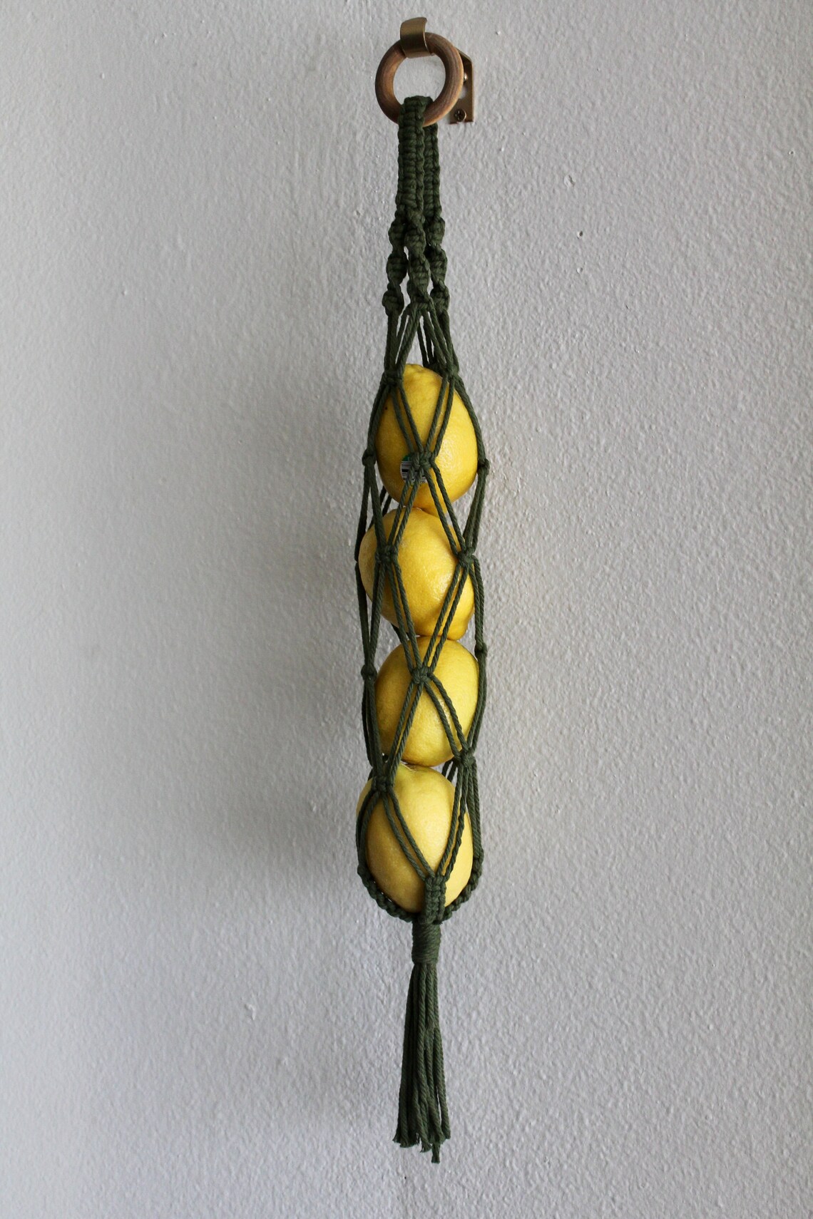 Produce Hanger | Macrame Hanger | Kitchen Storage | Proceed Storage - Etsy