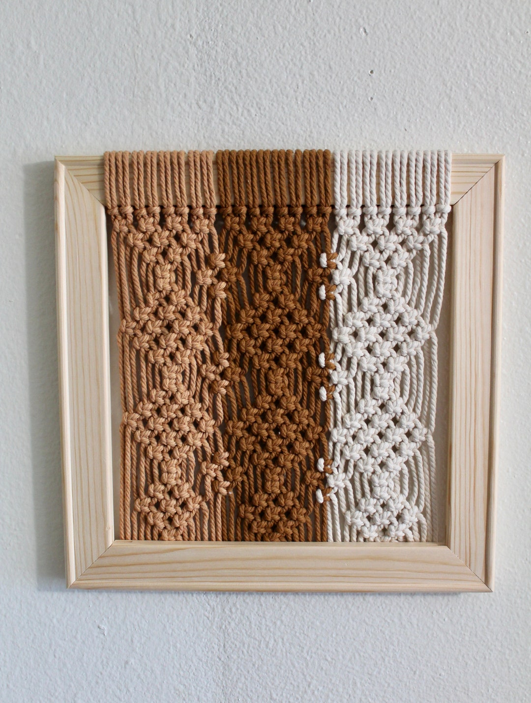 Wall Art | Macrame Art | Framed Macrame | Home Decor | Boho - Etsy