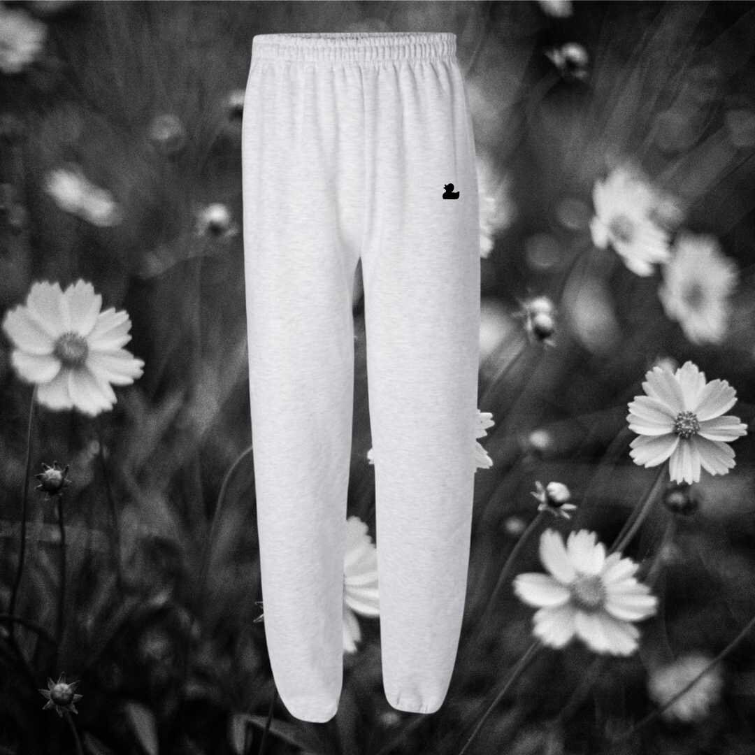 Sweatpants Monochromatic Embroidered Apparel - Etsy