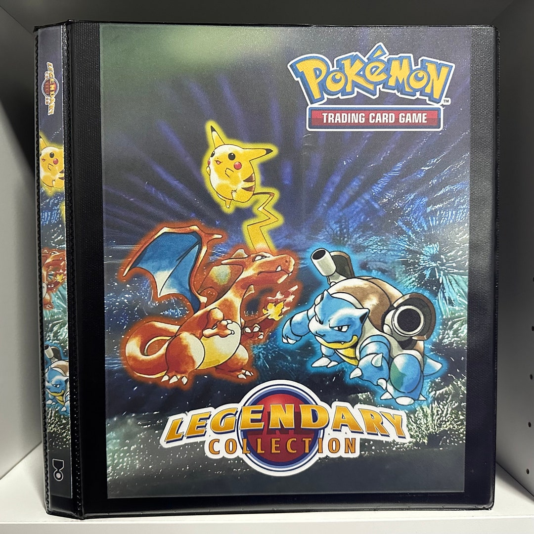 Legendary Collection Pokémon Binder W/exact Number of Pages for Sets, Laminated Cover, Spine and ...
