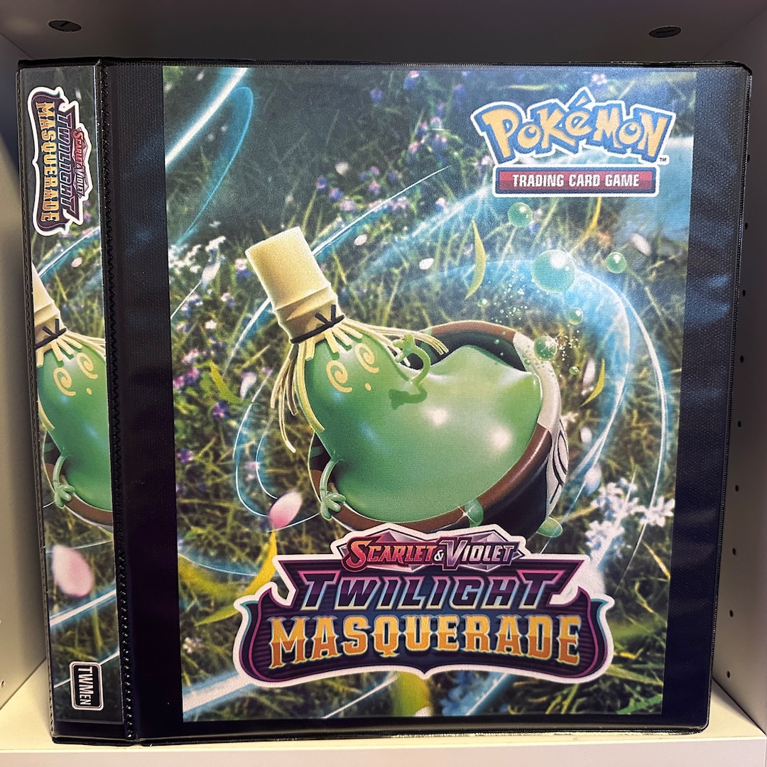Twilight Masquerade Pokémon Binder W/exact Pages, Laminated Cover/spine ...