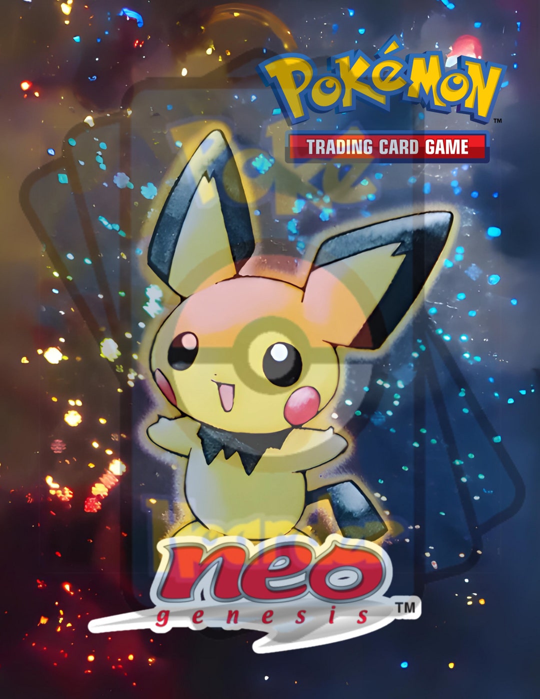 Neo Genesis Pokémon Binder W/exact Number of Pages for Sets, Laminated Cover, Spine and 9-pocket ...