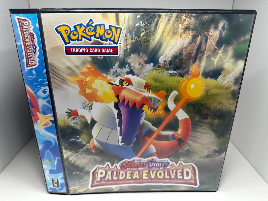 Paldea Evolved Pokémon Binder W/exact Pages, Laminated Cover/spine ...