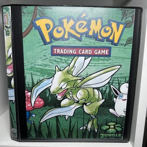 Pokémon Base Set Binders W/exact Number of Pages for Sets, Laminated Cover, Spine and 9-pocket ...
