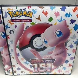 Scarlet/violet 151 Pokémon Binder W/exact Pages, Laminated Cover/spine ...