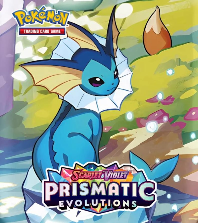 Prismatic Evolutions Pokémon Binder W/exact Pages, Laminated Cover ...
