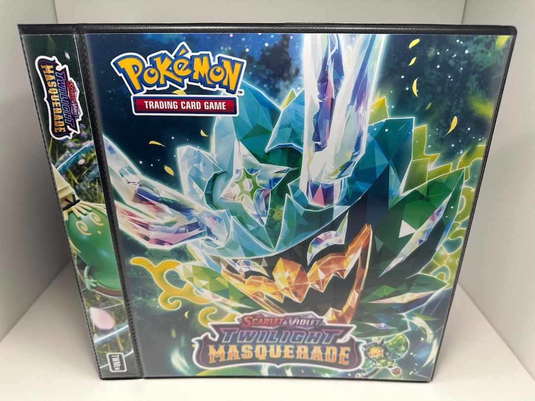 Twilight Masquerade Pokémon Binder W/exact Pages, Laminated Cover/spine ...