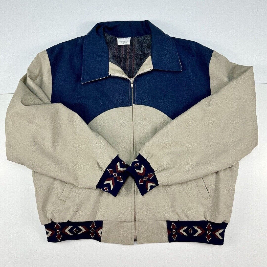 VTG Bandera Womens XL Western Aztec Jacket Coat Horse Embroidered ...