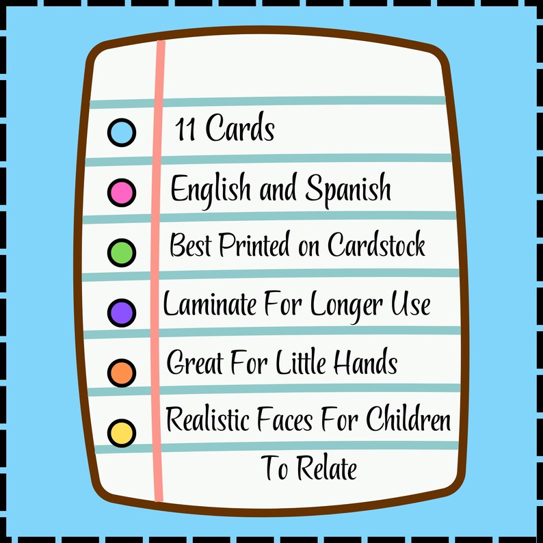 Bilingual Color Flashcards for Kids English & Spanish Learning Cards ...