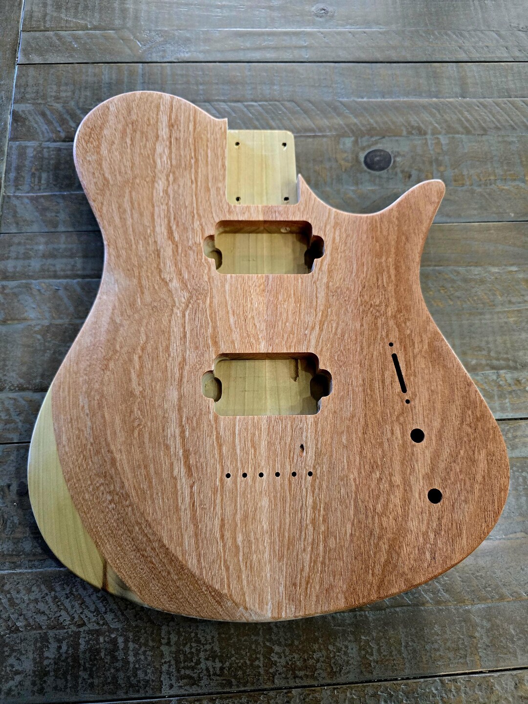 Zeus-style Guitar Body, Sapele on Poplar, HH - Etsy
