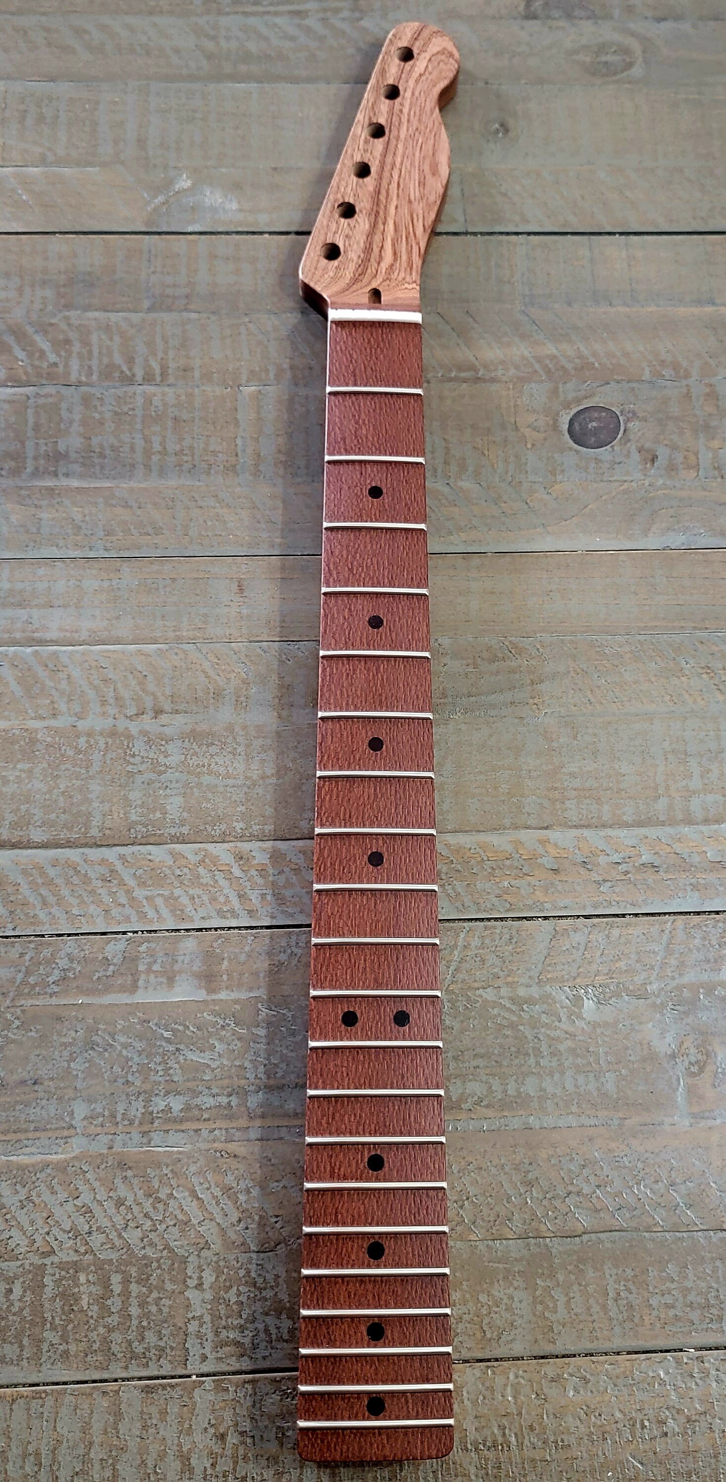 Telecaster-style Guitar Neck, Sapele and Leopard Wood - Etsy