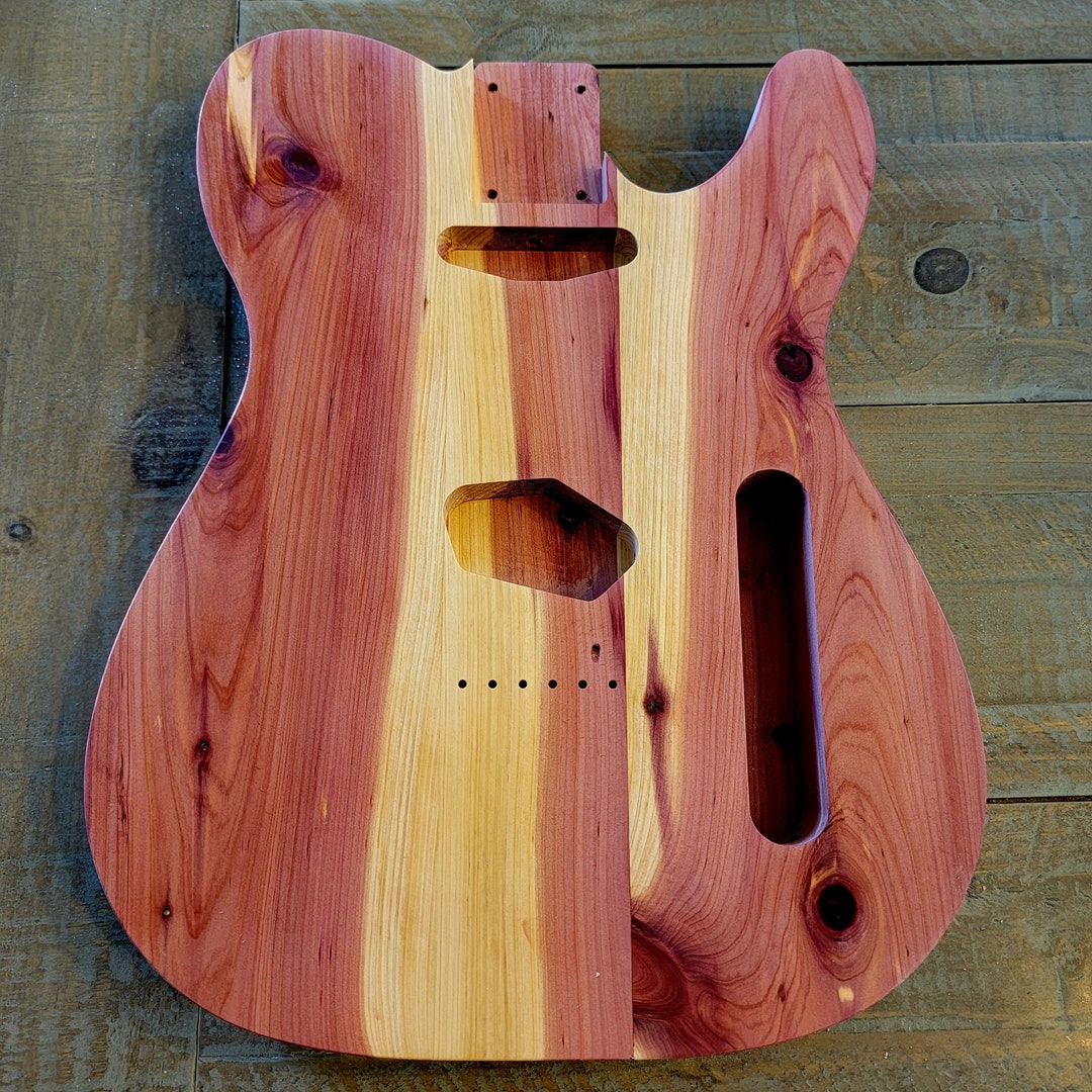 Telecaster-style Guitar Body, Eastern Red Cedar. Vintage Routes - Etsy