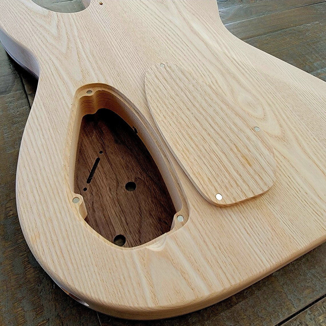Telecaster-style, Carved Top, Walnut on Ash - Etsy