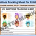 My Emotions Tracking Sheet for Children - Printable Worksheet - Mental ...