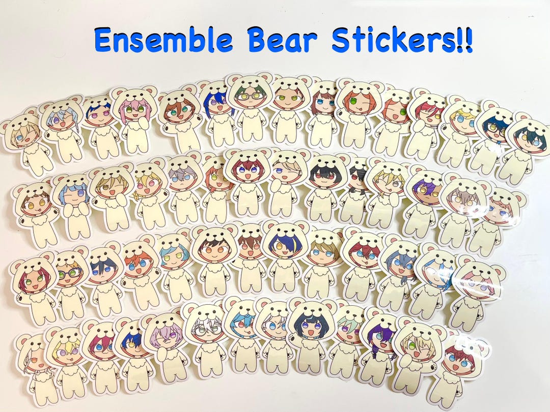 Ensemble Stars Bear Stickers - Etsy