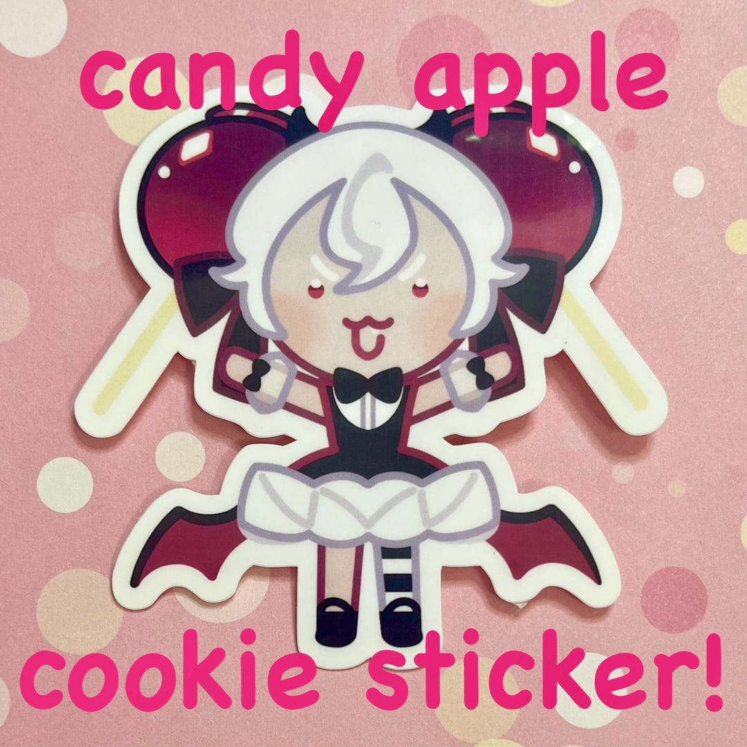 Candy Apple Cookie Sticker - Etsy