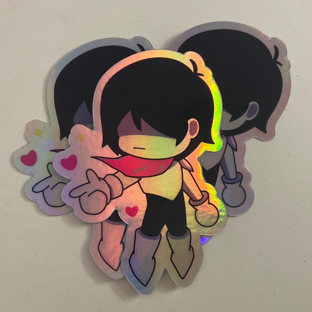 Holographic Kris Deltarune Sticker - Etsy