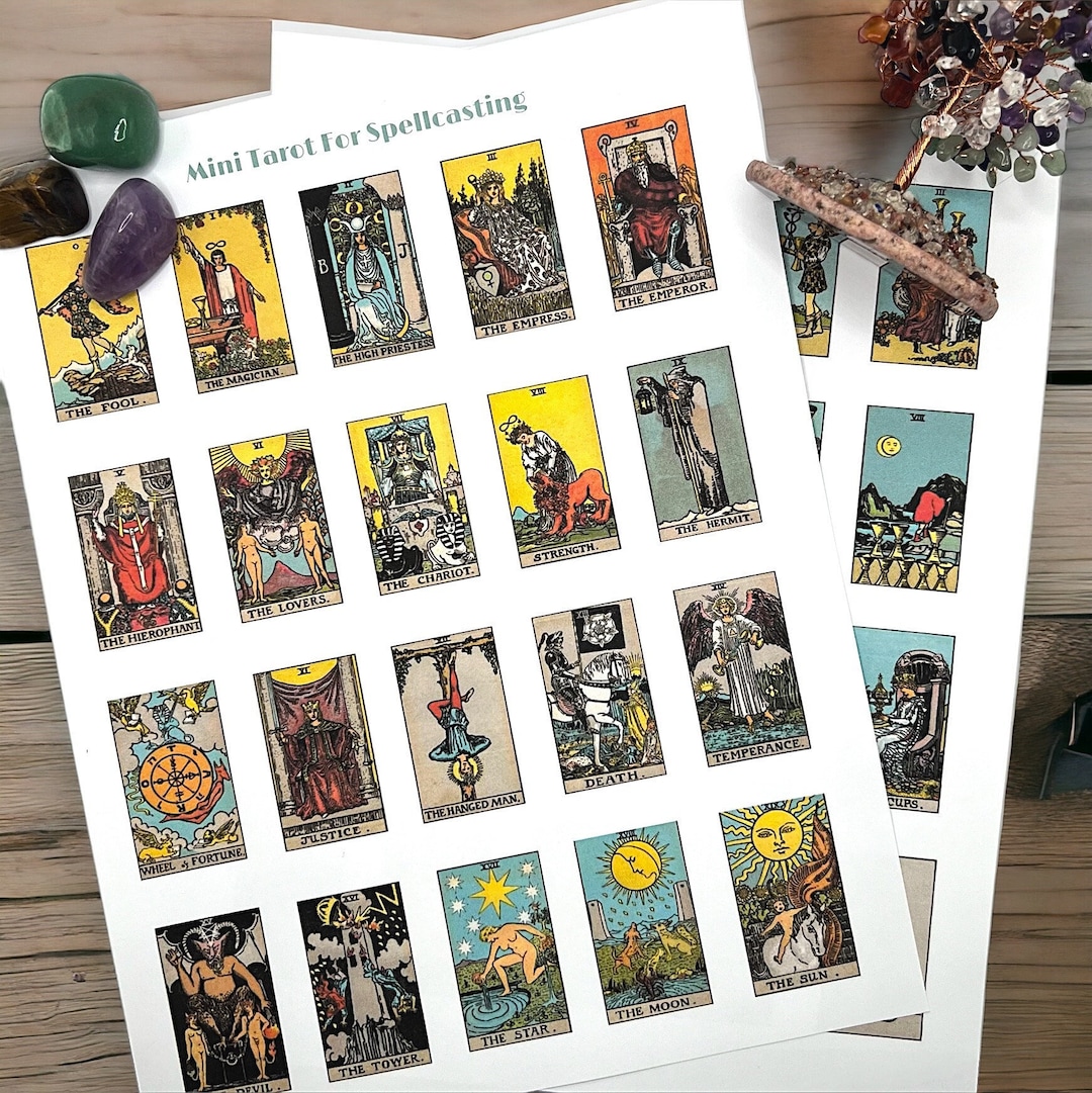 Printable Mini Classic Tarot Full Deck - Etsy UK