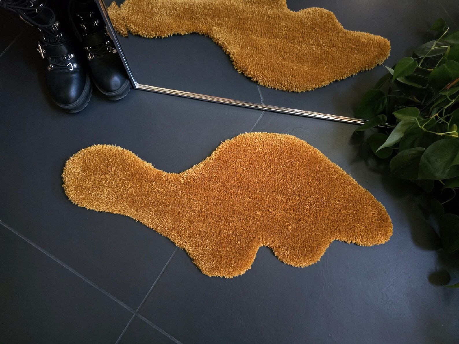 Handmade Dino Nugget Tufted Rug, Dinosaur Chicken Nugget Fast Food Rug ...