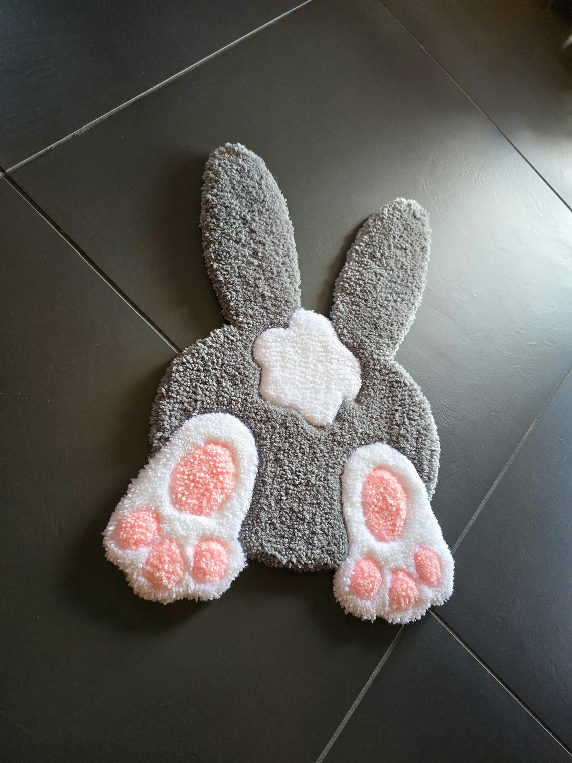 Handmade Bunny Tail Tufted Rug, Cute Trendy Retro Home Decor, Funny ...