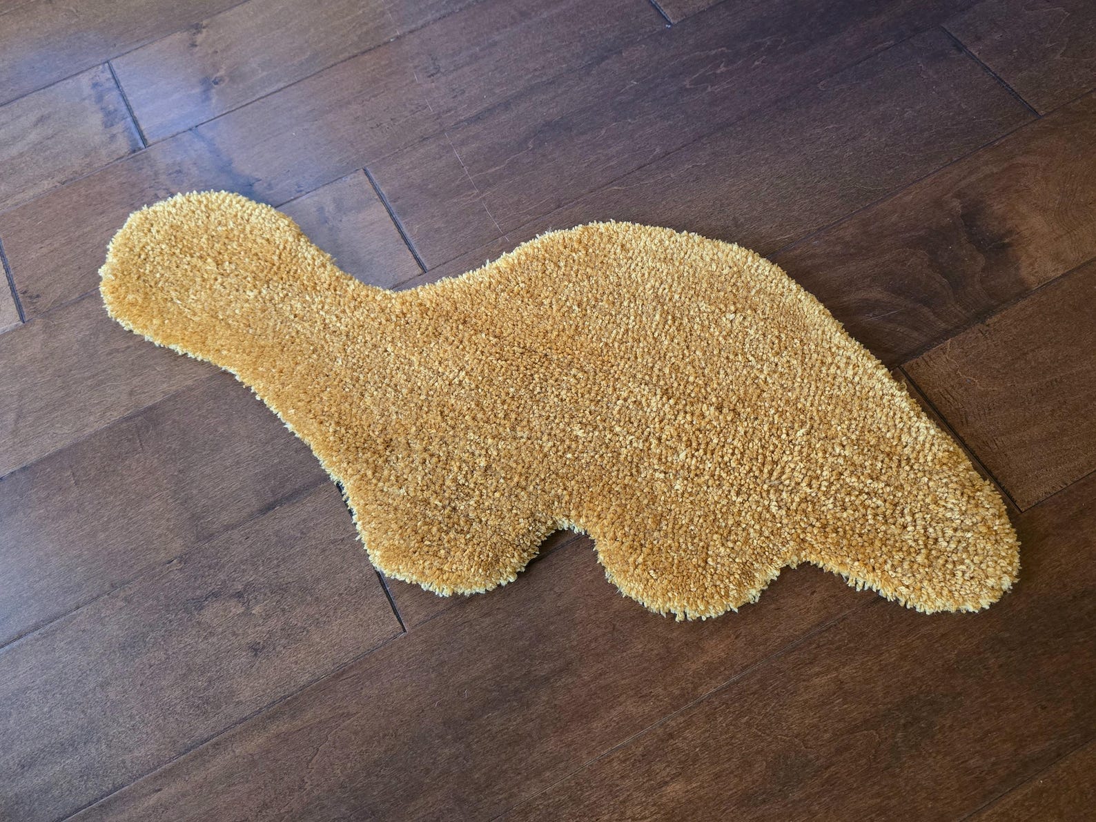 Handmade Dino Nugget Tufted Rug, Dinosaur Chicken Nugget Fast Food Rug ...