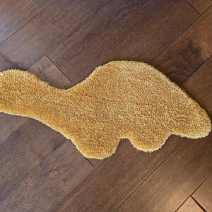 Handmade Dino Nugget Tufted Rug, Dinosaur Chicken Nugget Fast Food Rug ...