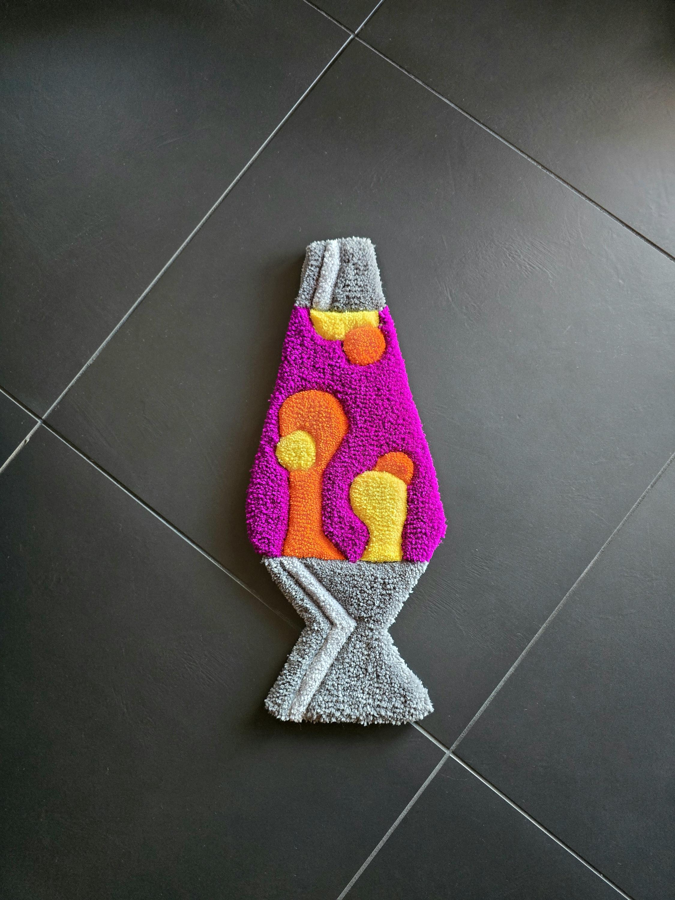 Handmade Lava Lamp Tufted Rug, Cute Trendy Retro Boho Home Decor ...