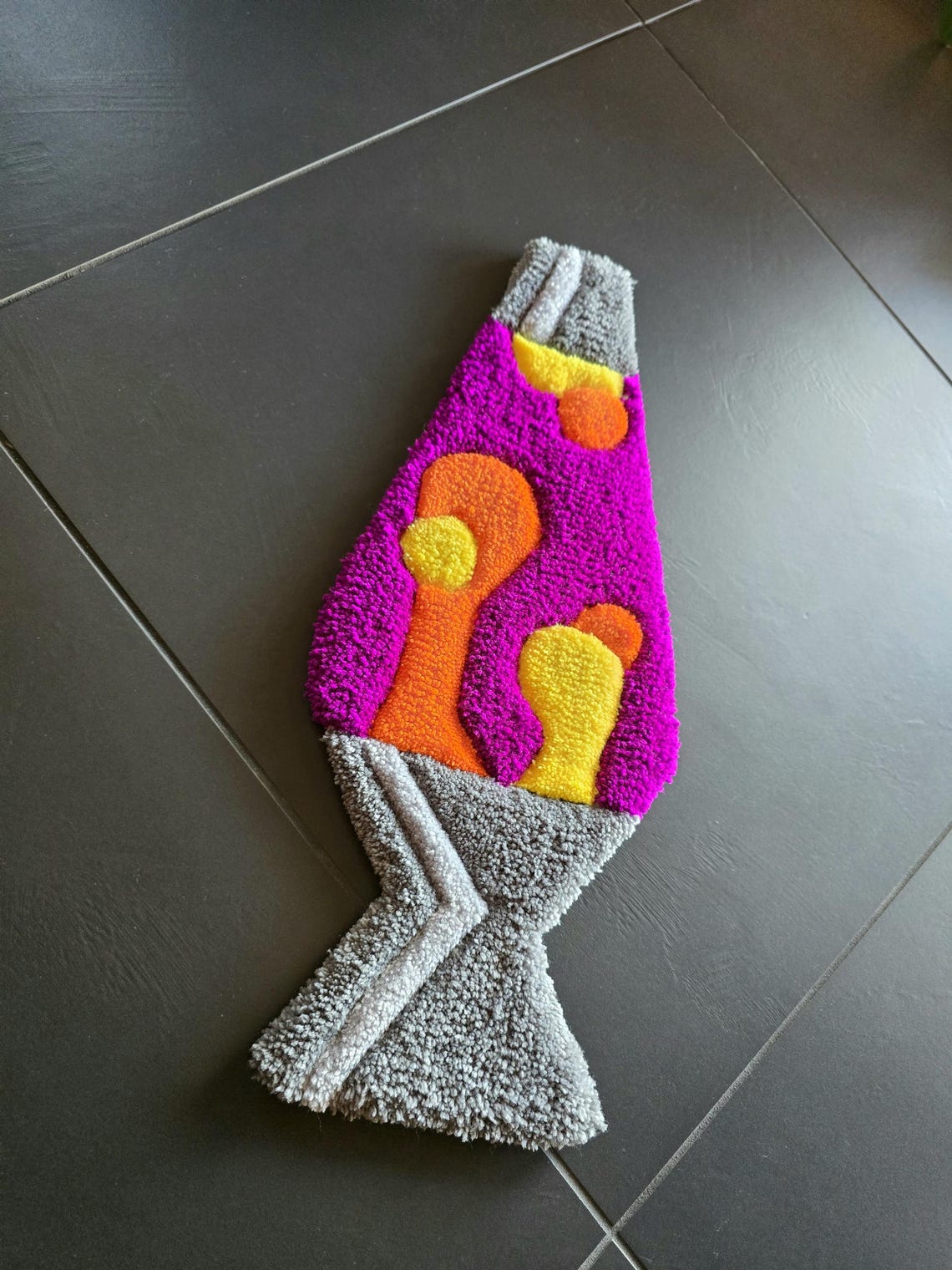 Handmade Lava Lamp Tufted Rug, Cute Trendy Retro Boho Home Decor ...