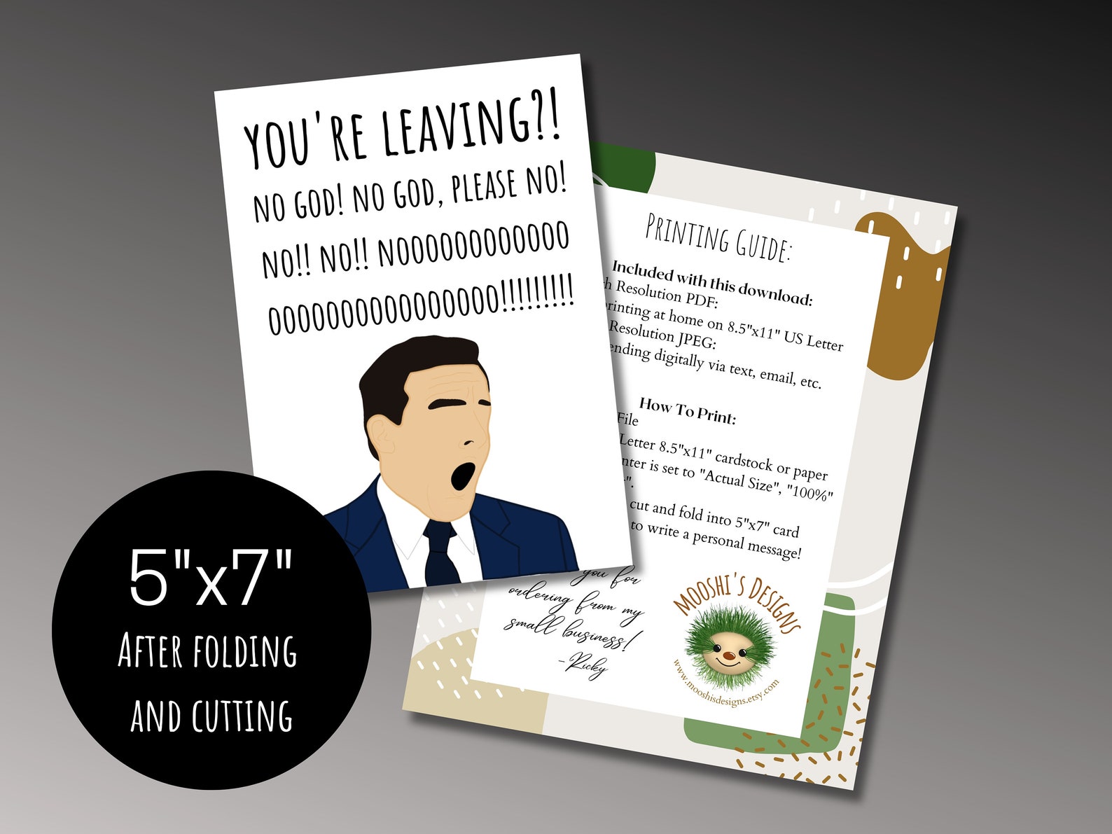 Printable the Office Goodbye Card, Happy Retirement Coworker Going Away ...