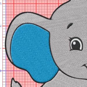 Baby Elephant Machine Embroidery Design, 4x4 Hoop (digital File) - Etsy