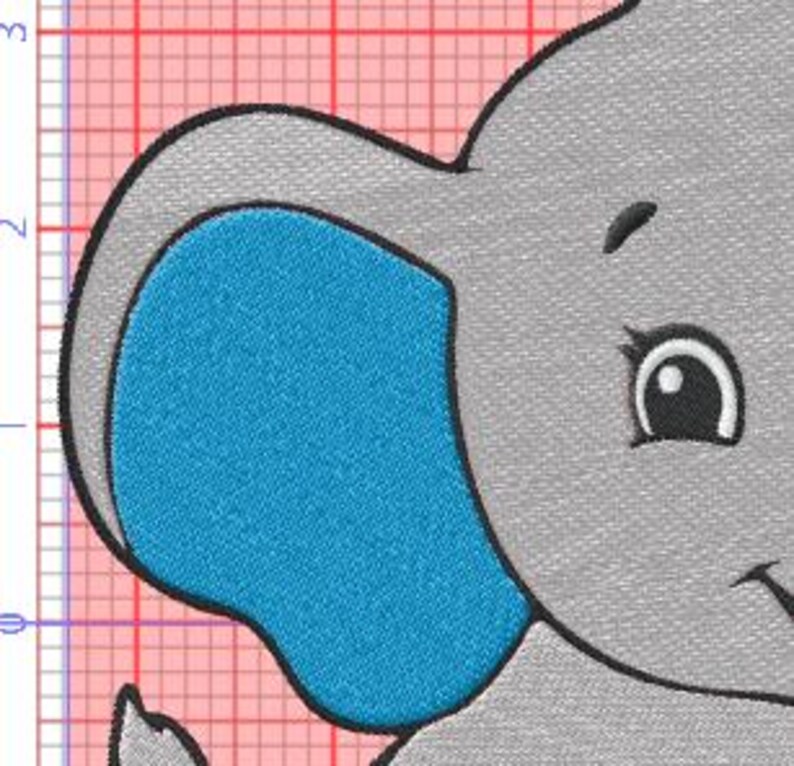 Baby Elephant Machine Embroidery Design, 4x4 Hoop (digital File) - Etsy