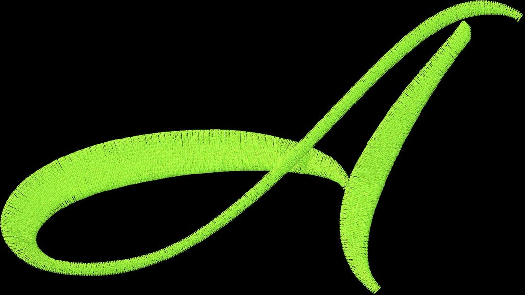 Arizona Script, Cursive Fonts, Machine Embroidery Design. 3 Sizes, Fits ...