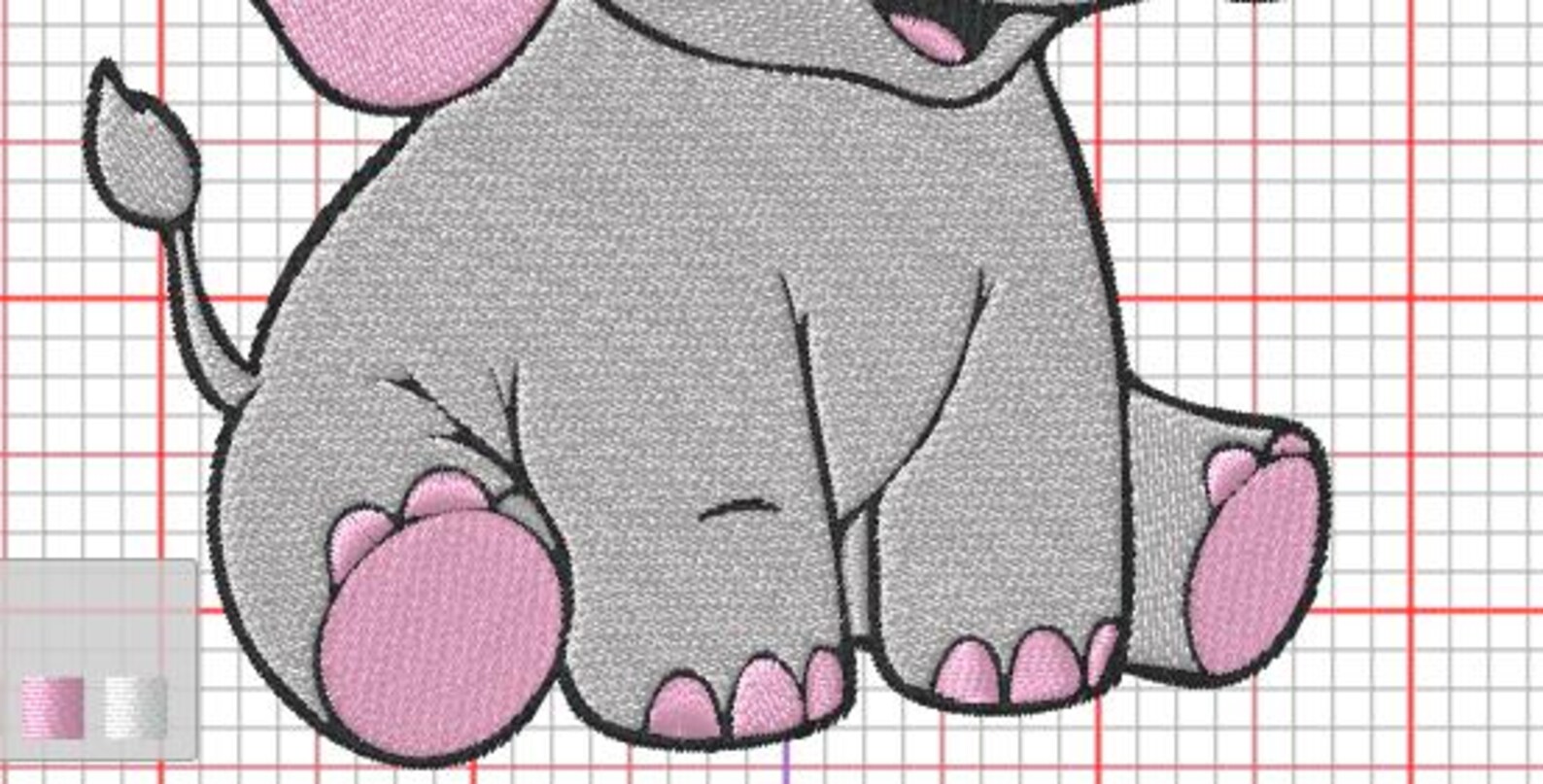 Baby Elephant Machine Embroidery Design, 4x4 Hoop (digital File) - Etsy