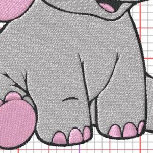 Baby Elephant Machine Embroidery Design, 4x4 Hoop (digital File) - Etsy